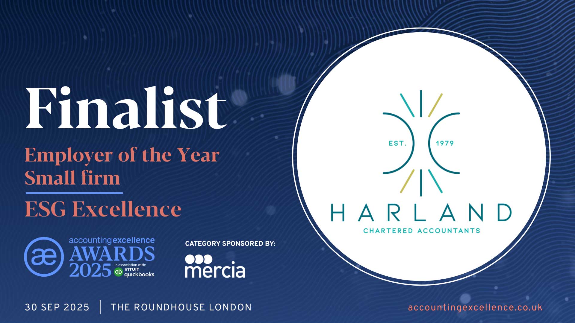 Harland Shortlisted At The Accounting Excellence Awards 2025
